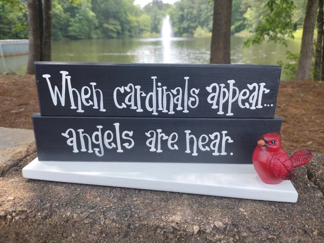 Cardinal Appears Sign - Etsy
