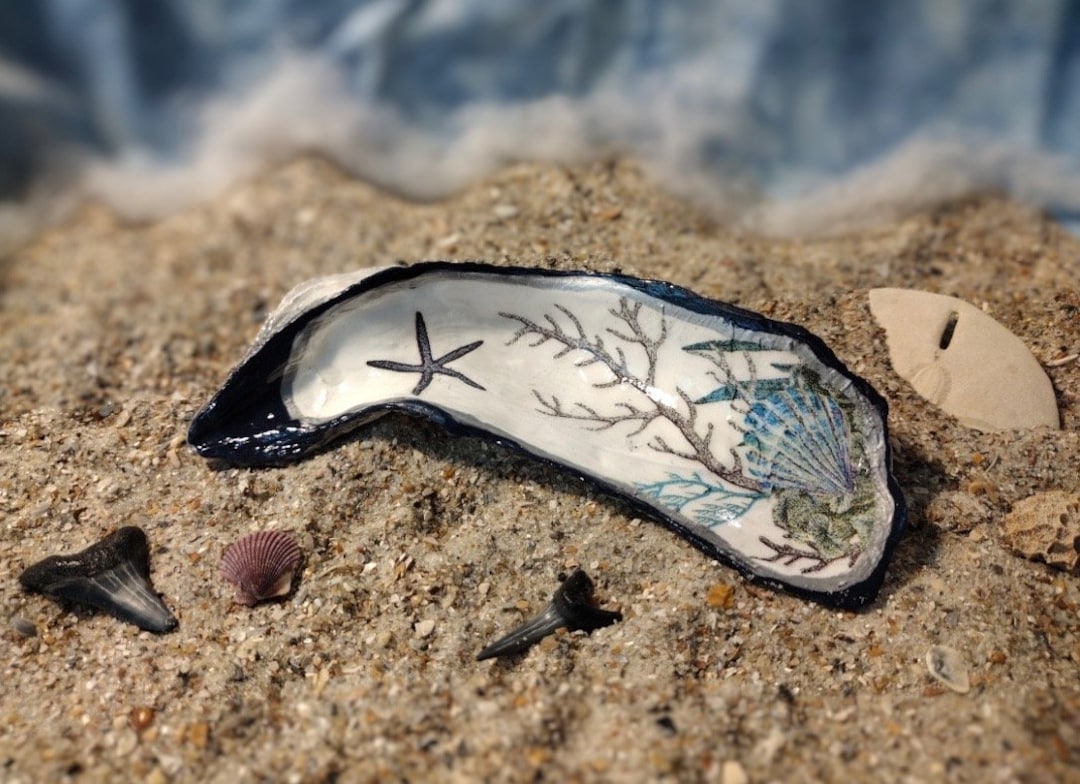 Ocean Themed Jewelry Holder / Ring Dish - Etsy