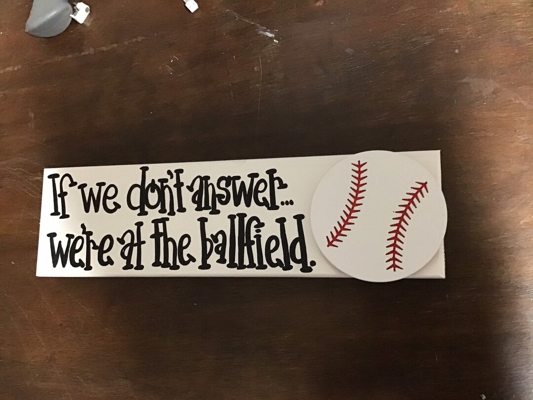 Baseball or Softball Wreath Sign With Ball - Etsy