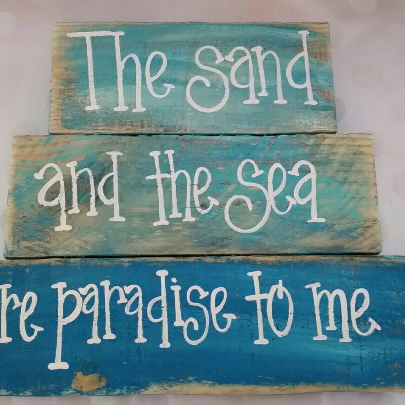 Weathered Beach Sign - Etsy