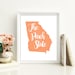 Georgia State Nickname - the Peach State - INSTANT DIGITAL DOWNLOAD ...