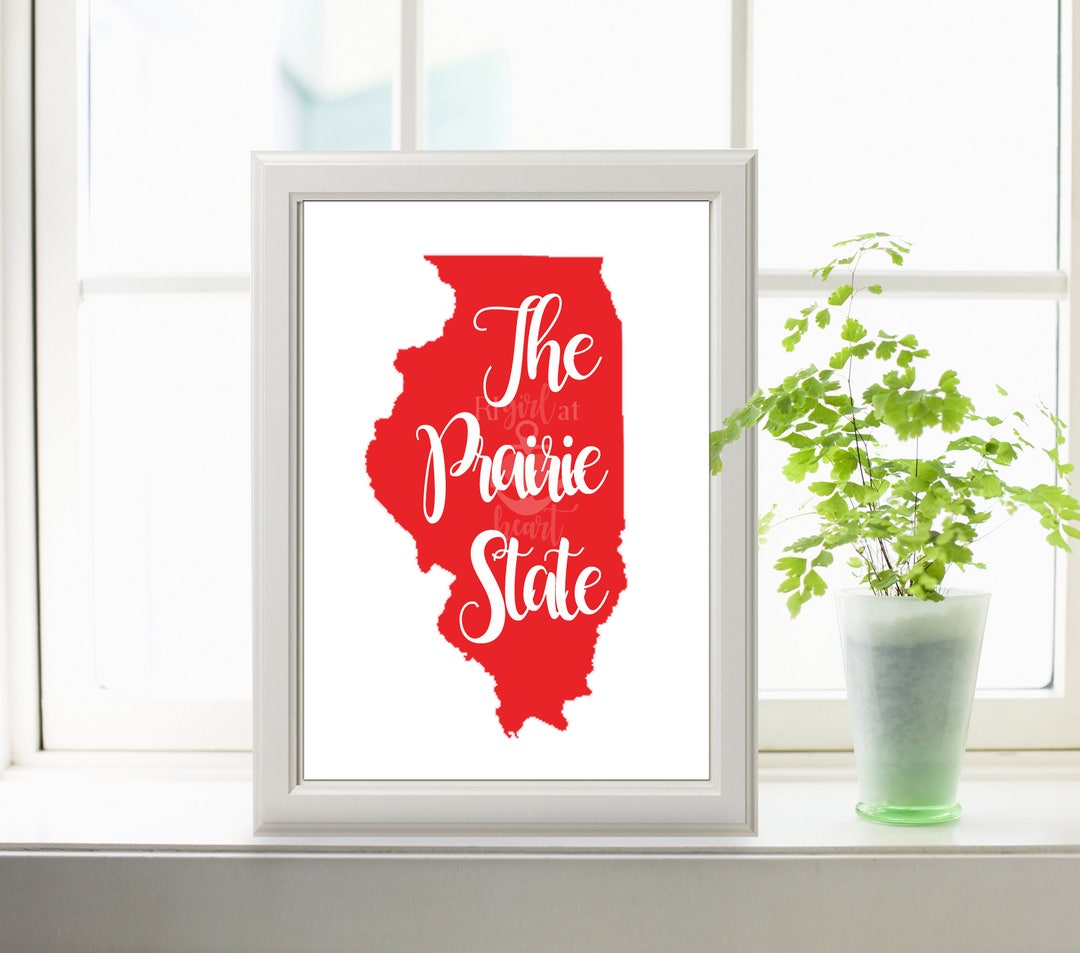 Illinois State Nickname - the Prairie State - INSTANT DIGITAL DOWNLOAD ...