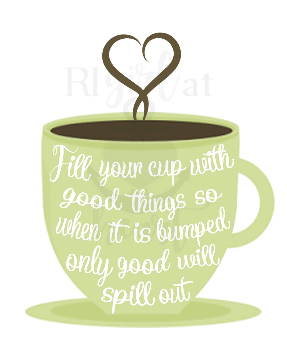 Fill Your Cup INSTANT DOWNLOAD Quote 8x10 Digital Art Print - Etsy