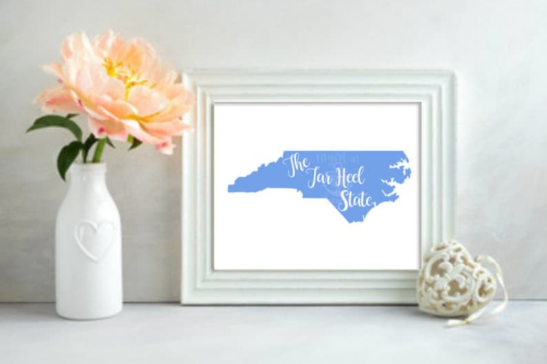 North Carolina State Nickname the Tar Heel State INSTANT DIGITAL ...