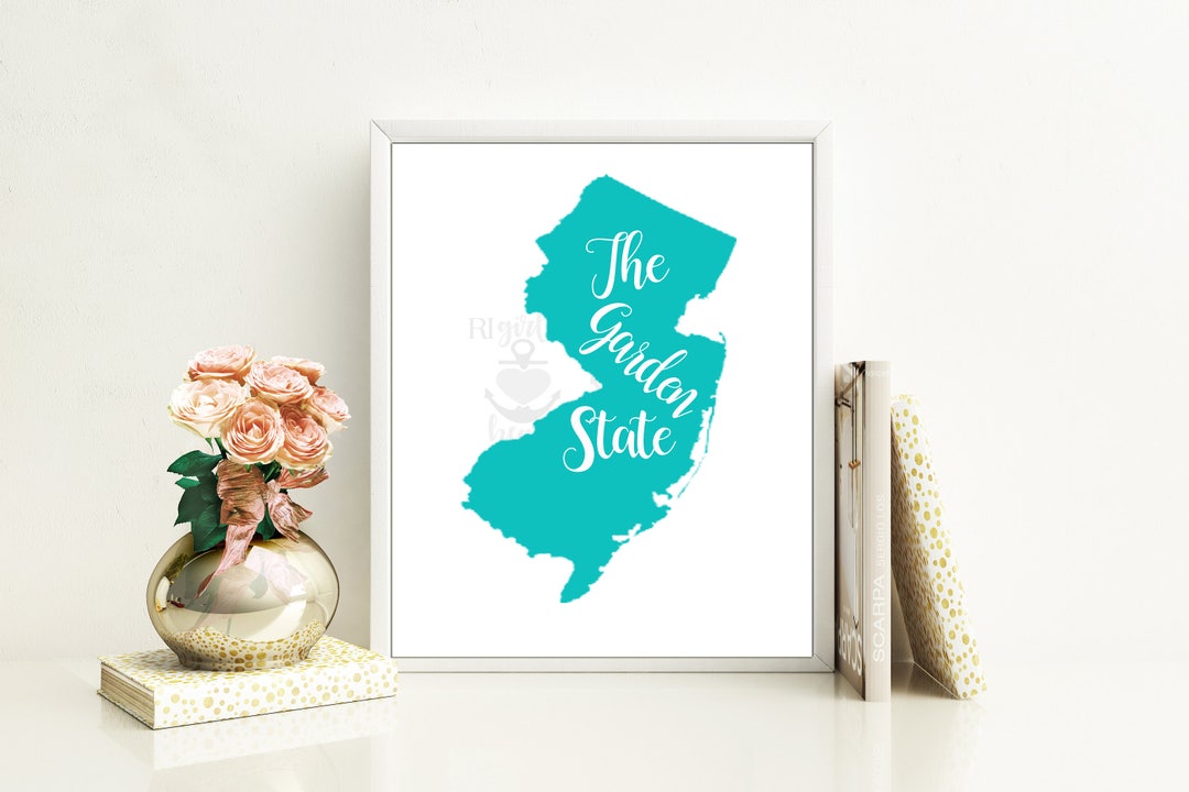 New Jersey State Nickname - the Garden State - INSTANT DIGITAL DOWNLOAD ...