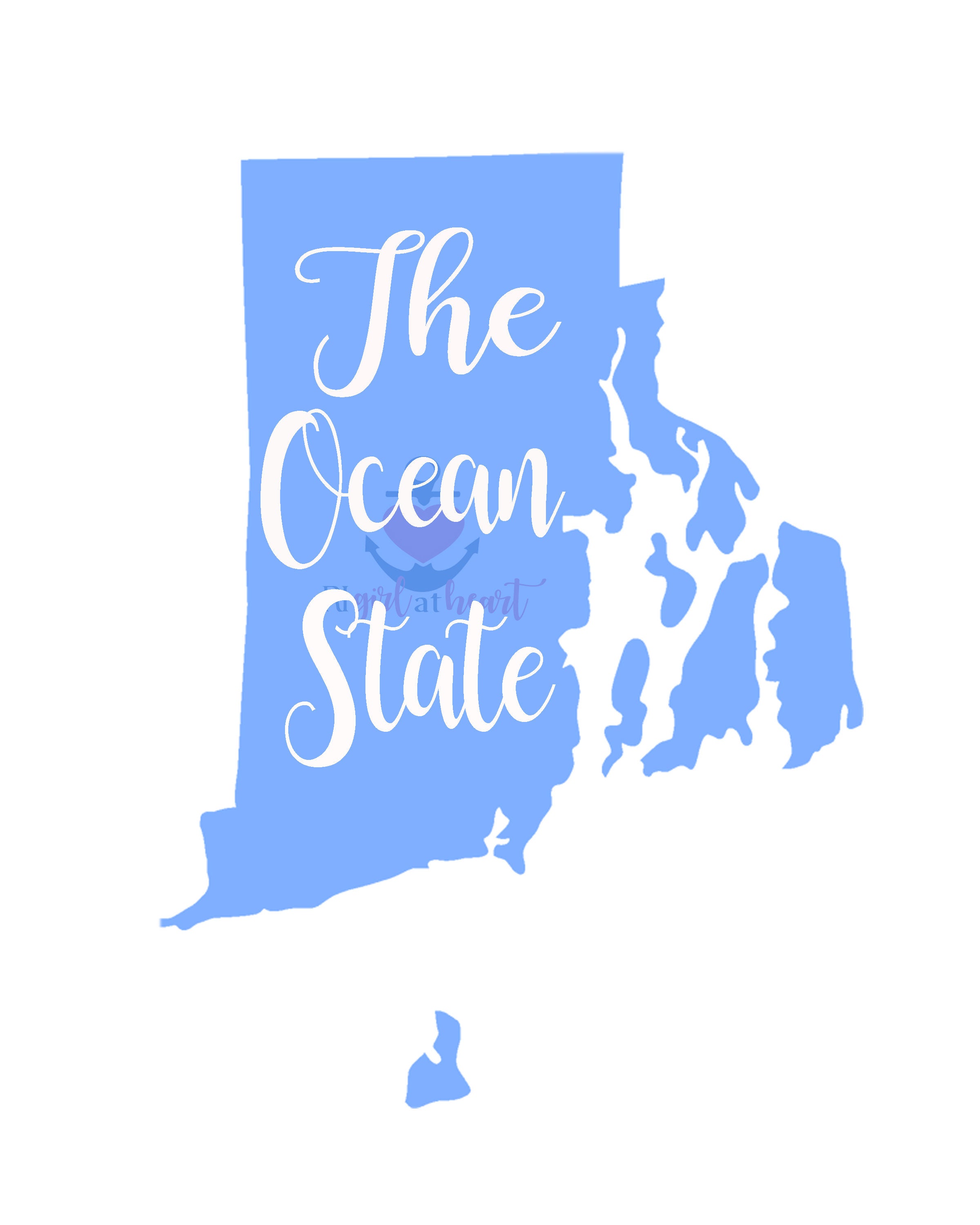 Rhode Island State Nickname the Ocean State INSTANT DIGITAL - Etsy