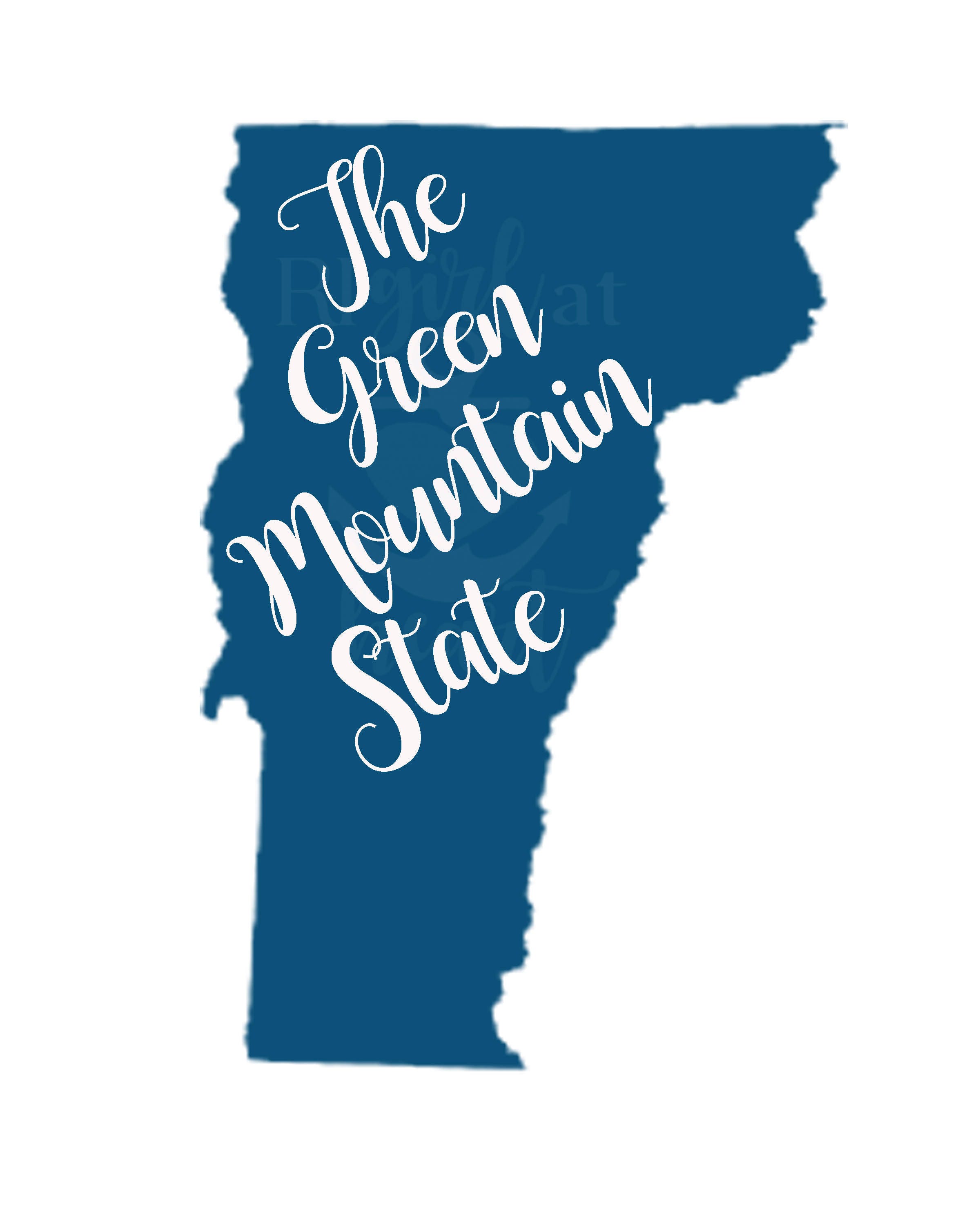 Vermont State Nickname the Green Mountain State INSTANT | Etsy
