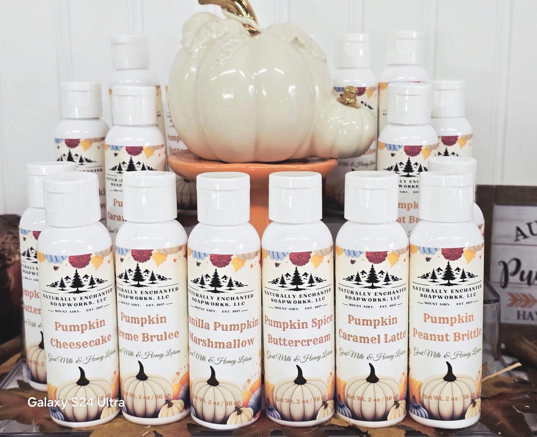 Pumpkin Scented Body Lotion: Fall Goat Milk & Honey Lotion - Etsy