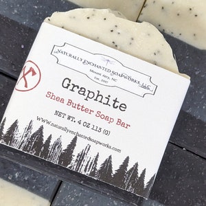 Charcoal Soap Exfoliant Soap Bar Mens Bath Soap Graphite - Etsy