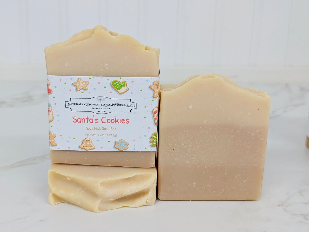Christmas Soap, Goat Milk Soap, Santa's Cookies Soap Bar, Natural Soap ...