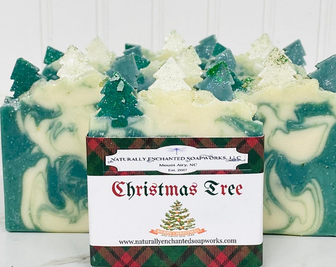 Holiday Soap Bar, Christmas Tree Soap, Christmas Soap, Soap Gift ...