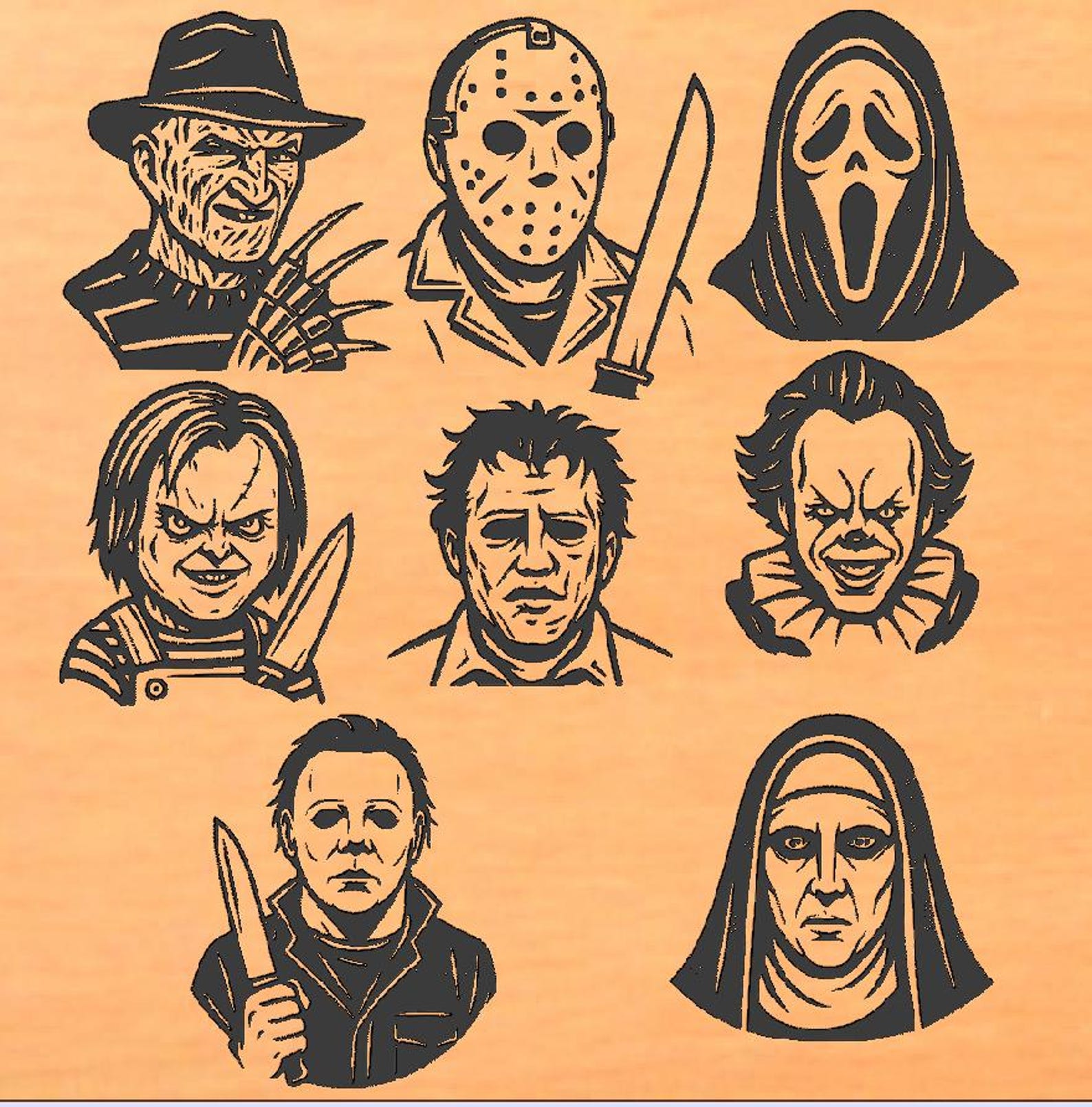 Halloween Bundle 3 (dxf Svg) Cnc File - Etsy