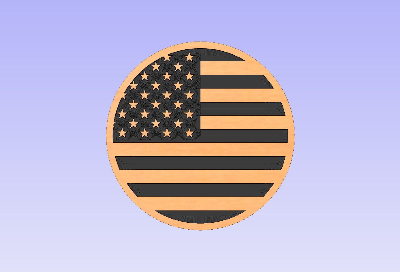Circle Flag Dxf Cnc Cut File - Etsy