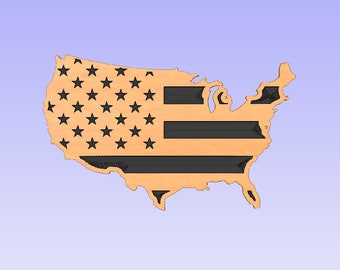 Wavy Flag dxf cnc cut file | Etsy