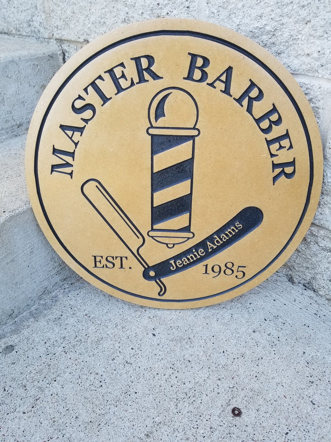 Master Barber (dxf Only)(for CNC or Laser Lightburn Software)cnc File ...