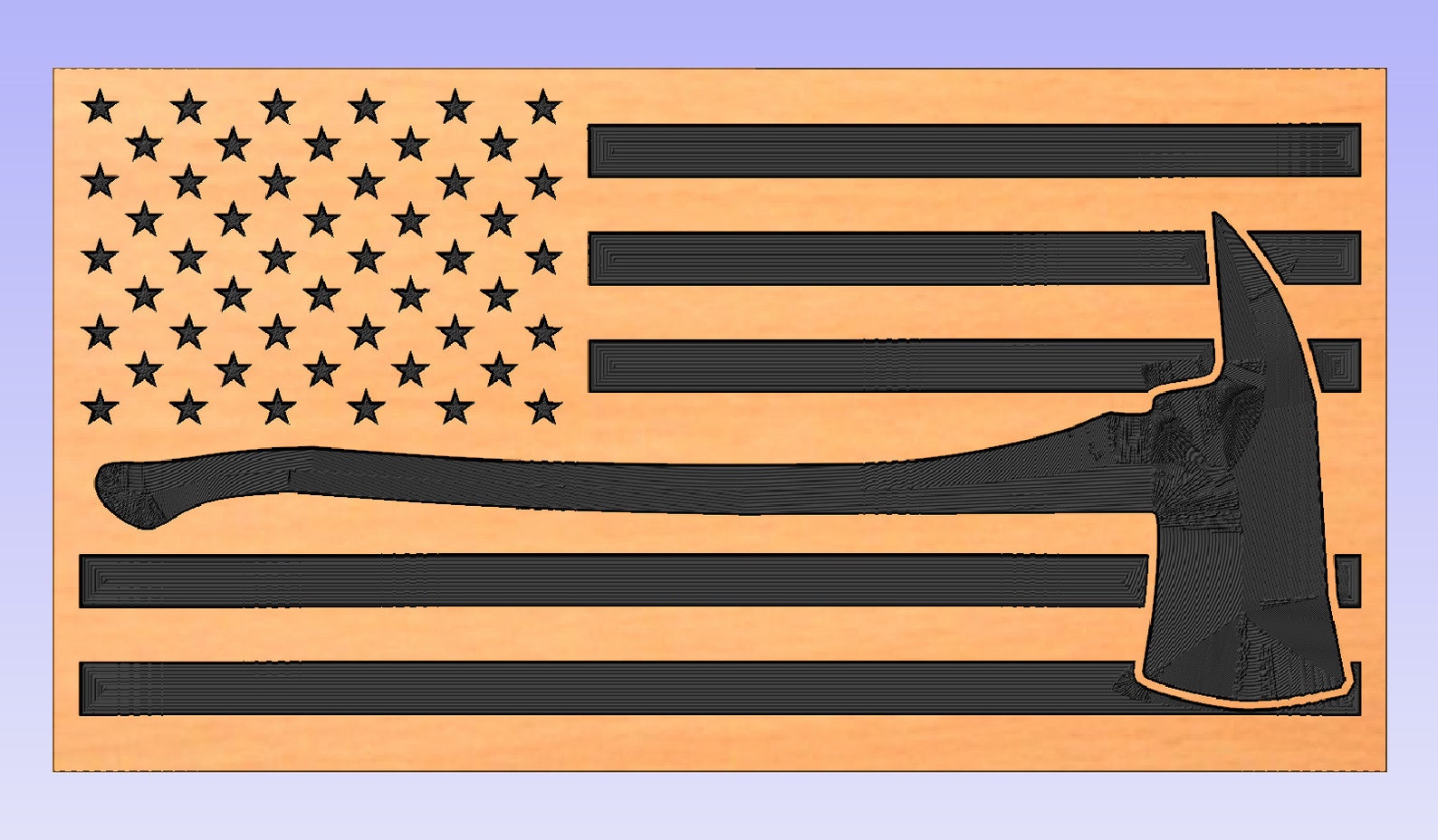 Axe Flag Cnc Laser Dxf Cut File - Etsy