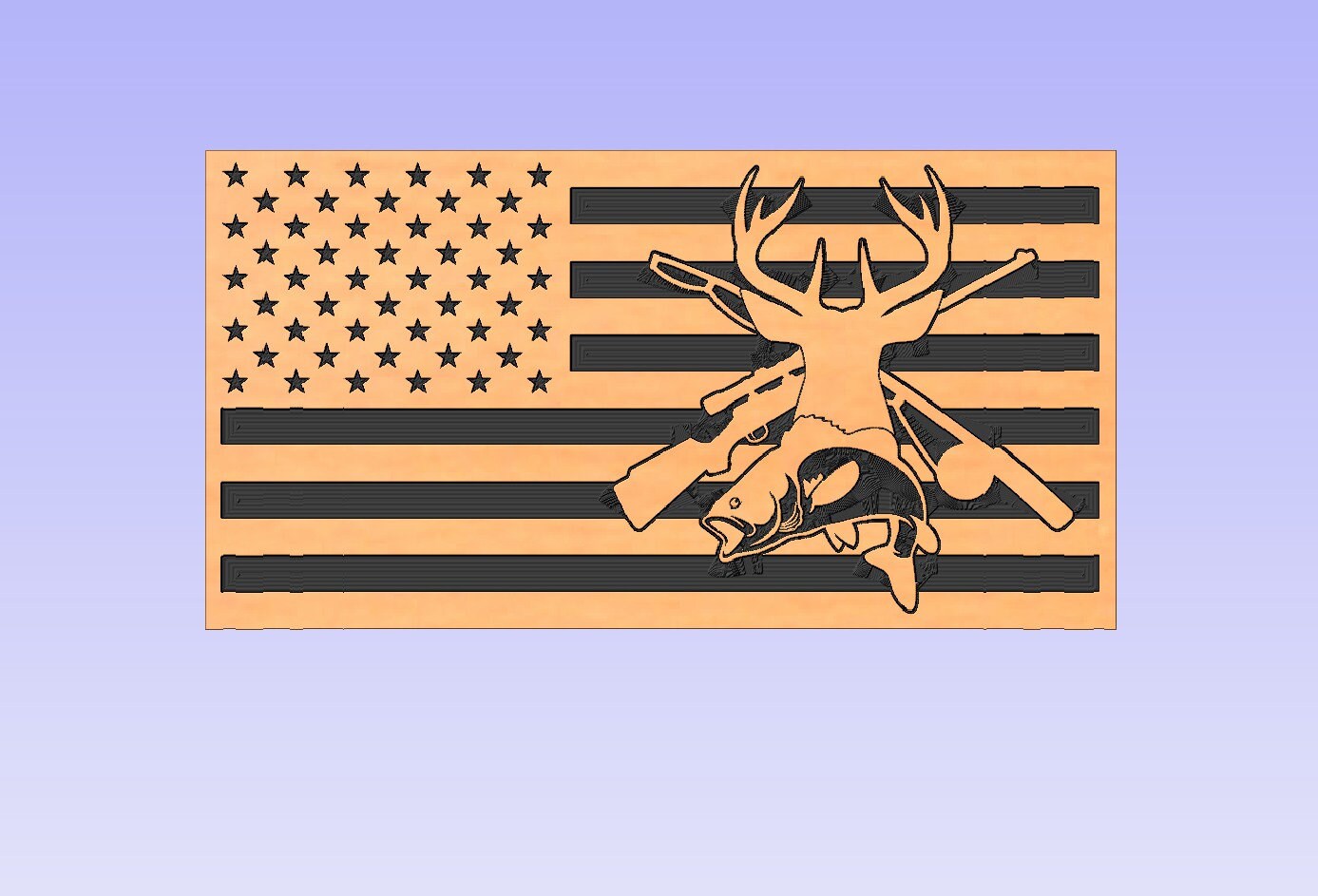 Hunter Bundle Dxf File (for CNC or Laser Lightburn Software)cnc File ...