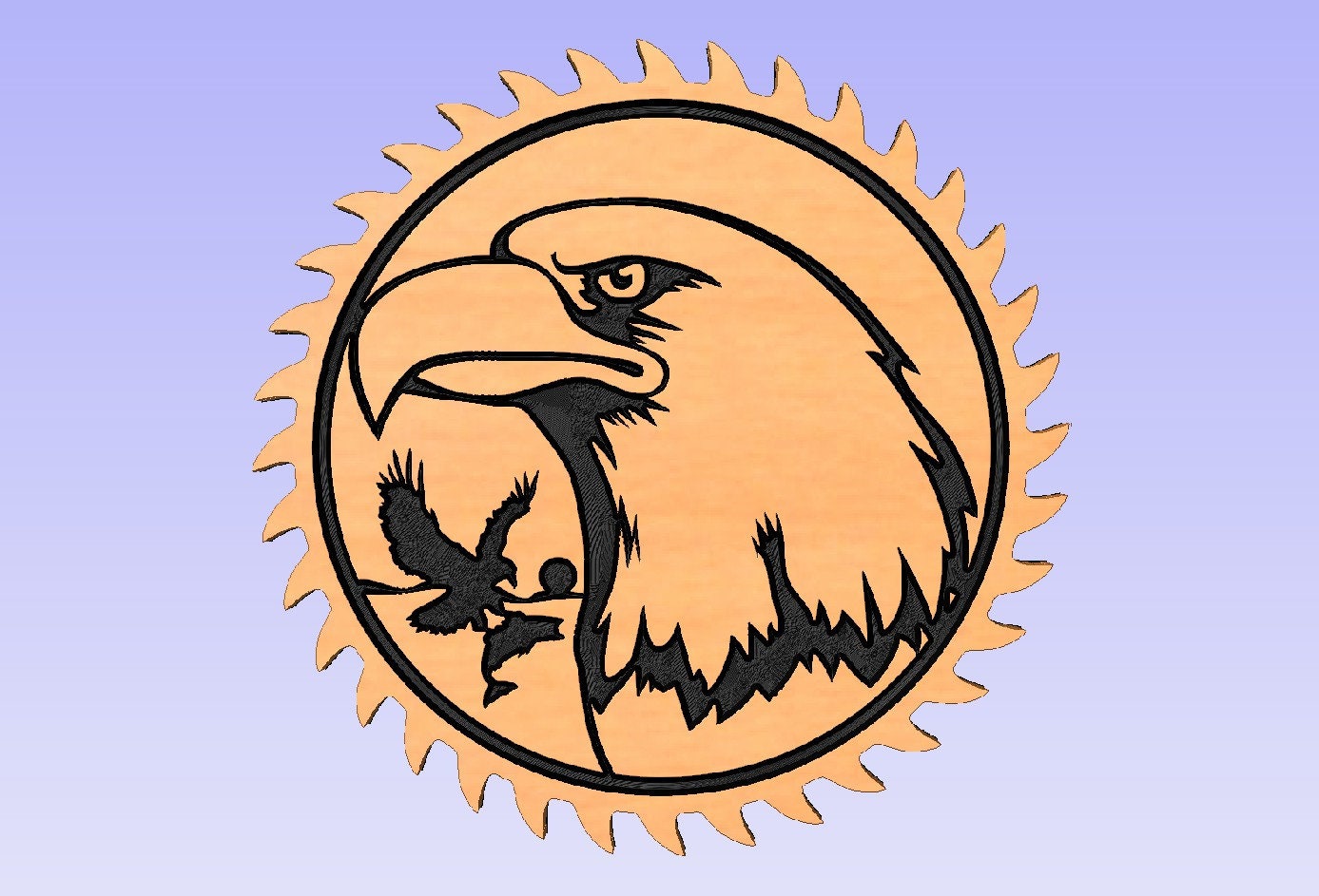 Eagle Saw (dxf Only) Cnc and File - Etsy