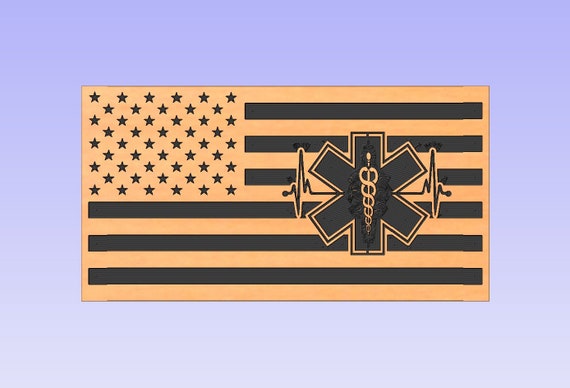 Medical Flag dxf Only Cnc Cut File | Etsy