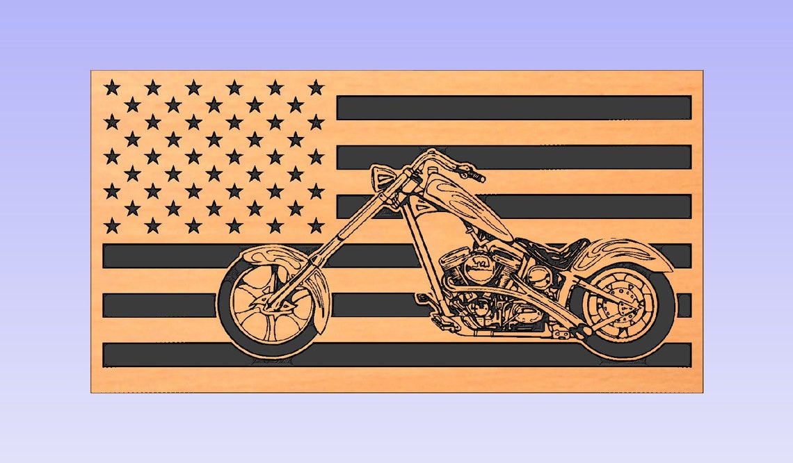 Chopper Flag (dxf Only) Cnc Cut File - Etsy UK
