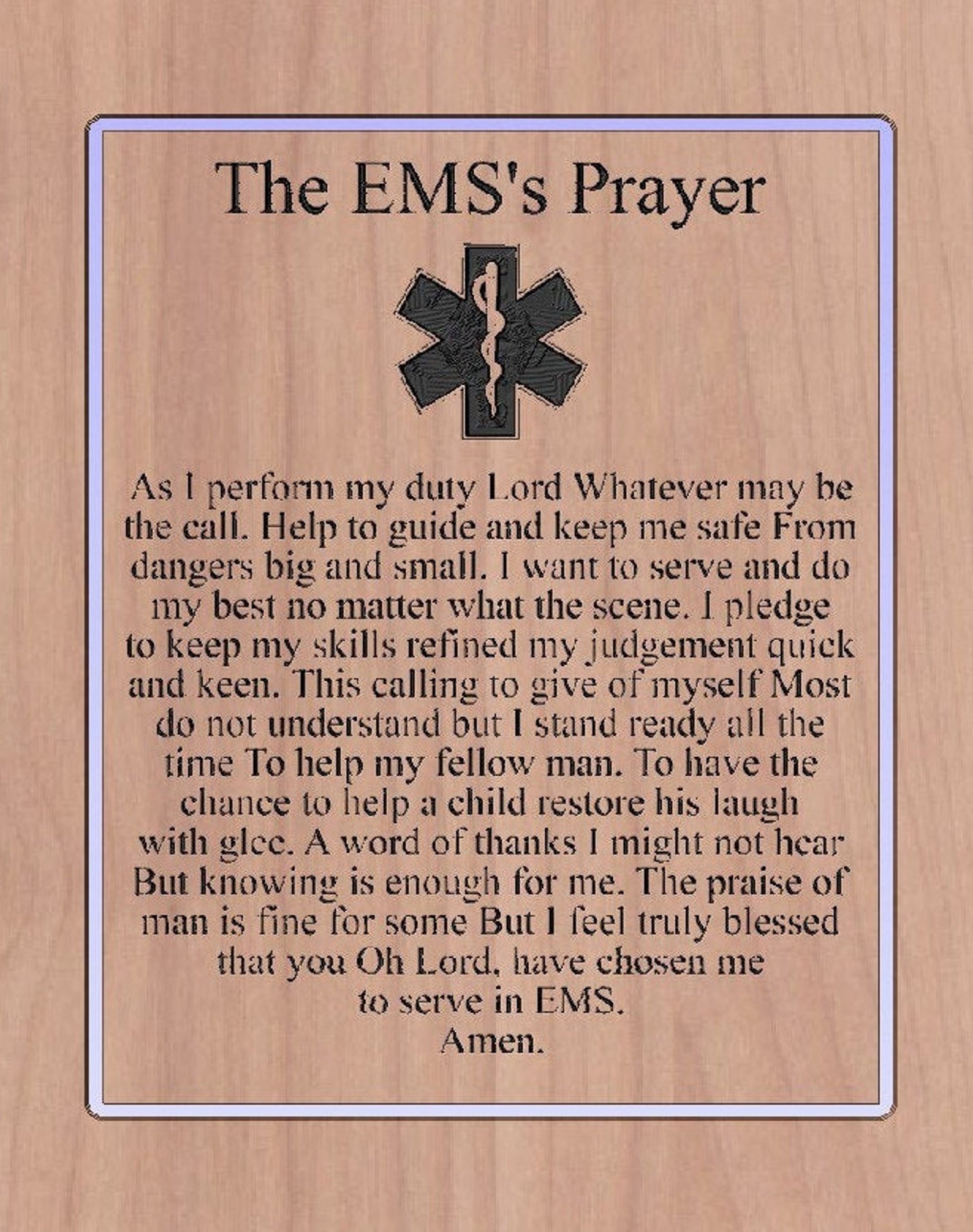 EMS Prayer Dxf Cnc Laser Cut File - Etsy