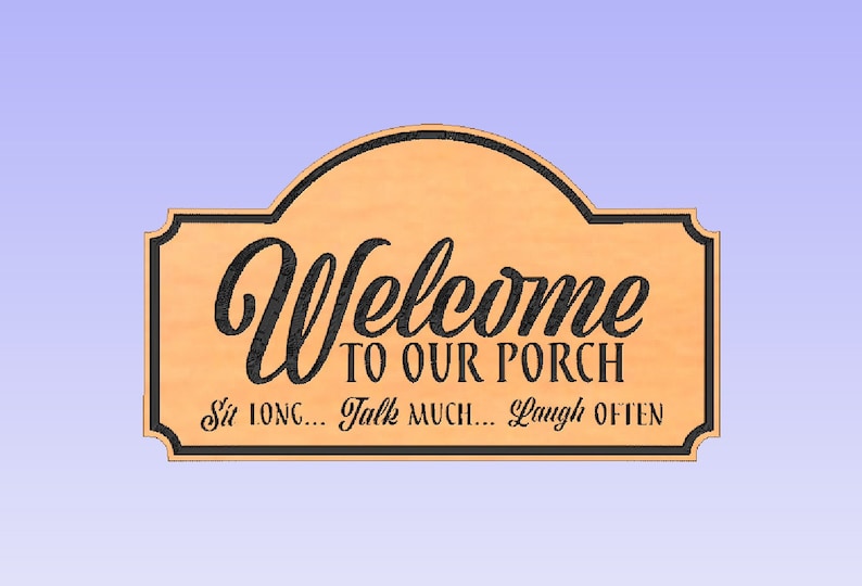 Welcome Sign Bundle Dxf File Svg File (for CNC or Laser Lightburn ...