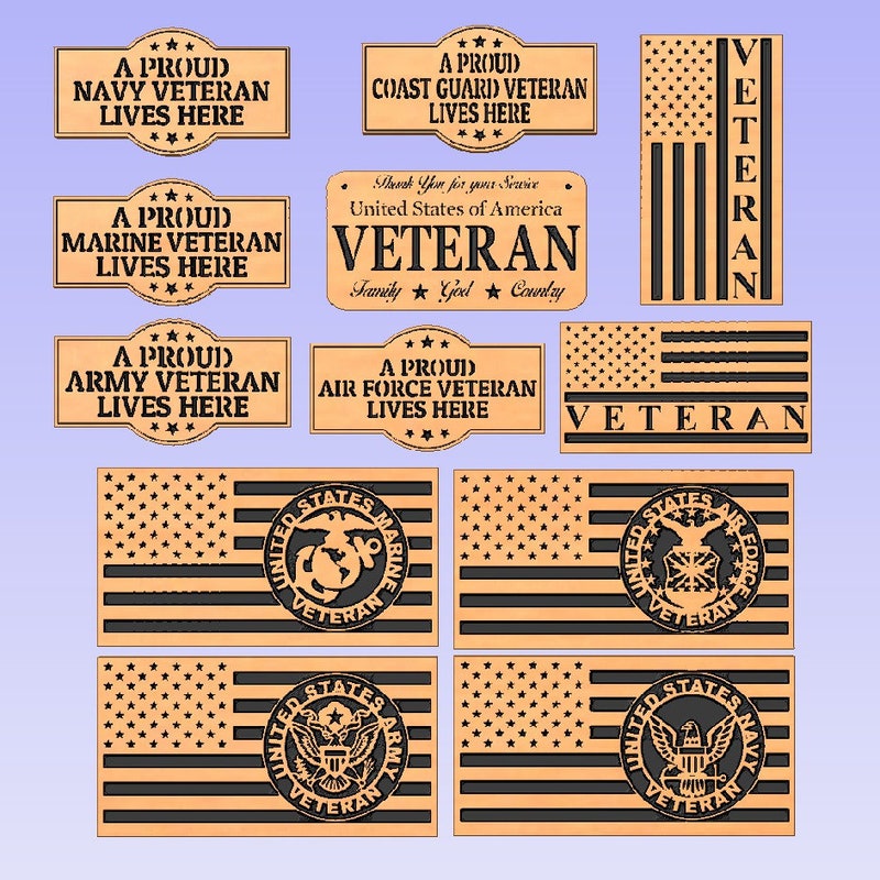 Veteran Laser File - Etsy