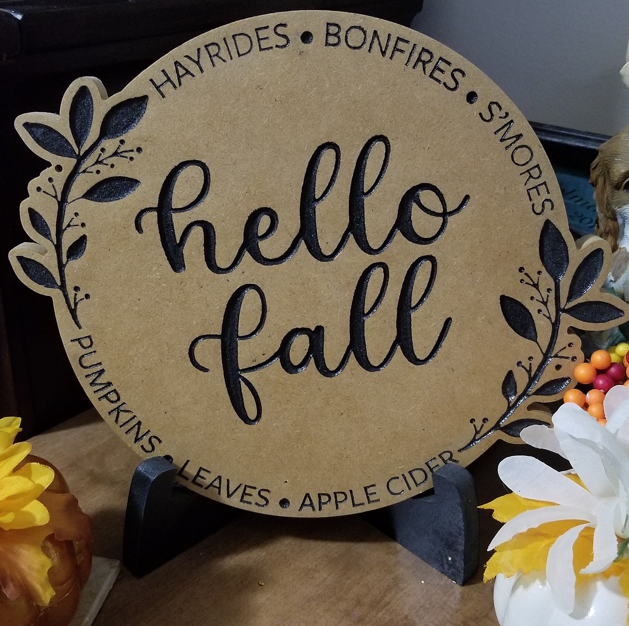 Hello Fall (dxf Only)(for CNC or Laser Lightburn Software)cnc File ...