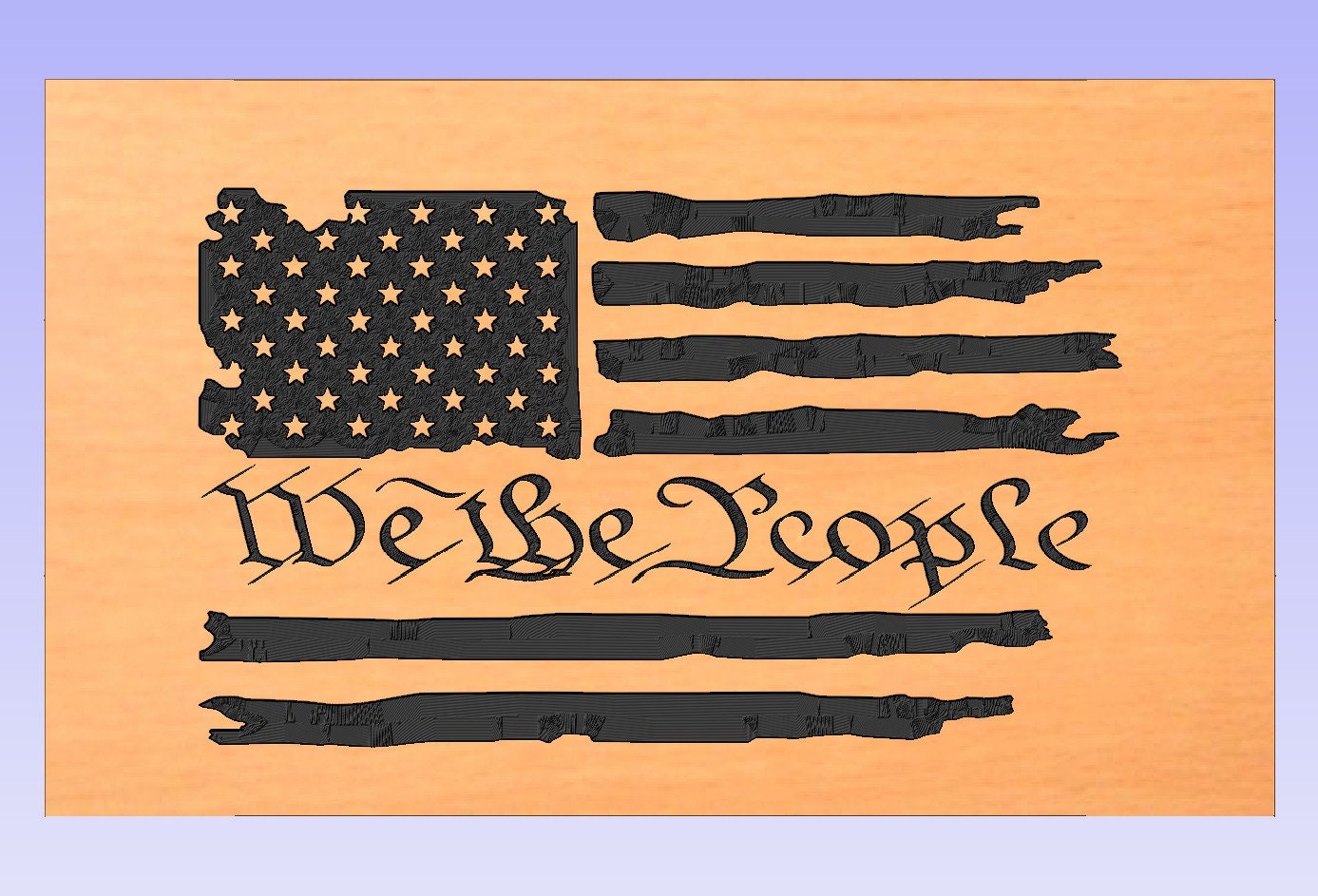 We the People Dxf File cnc Only - Etsy