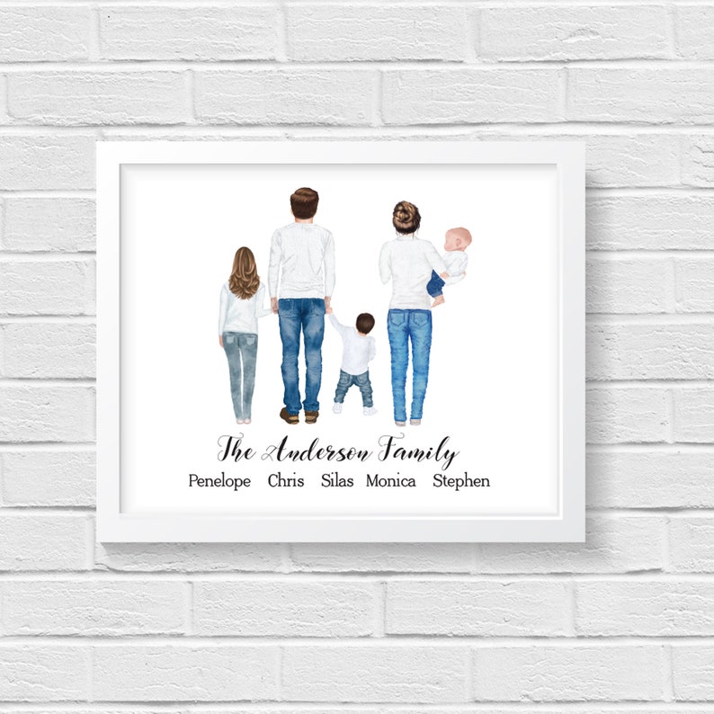 Personalized Family Print UNFRAMED Gift for Family Custom - Etsy
