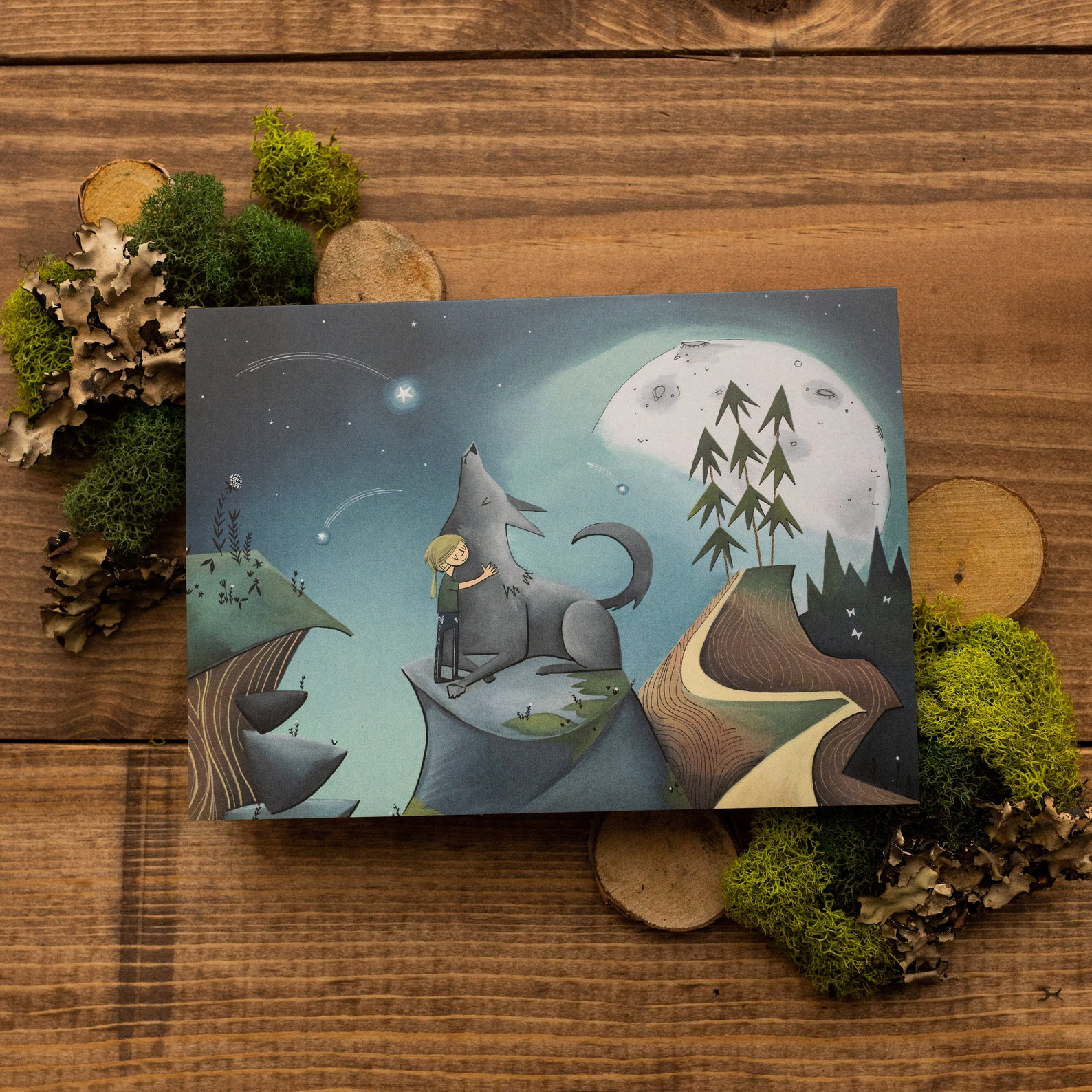 Blank Card - Greeting Card - Shooting Star (design 65) - Etsy
