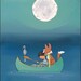 Blank Card - Greeting Card - Night Canoe (design 13) - Etsy
