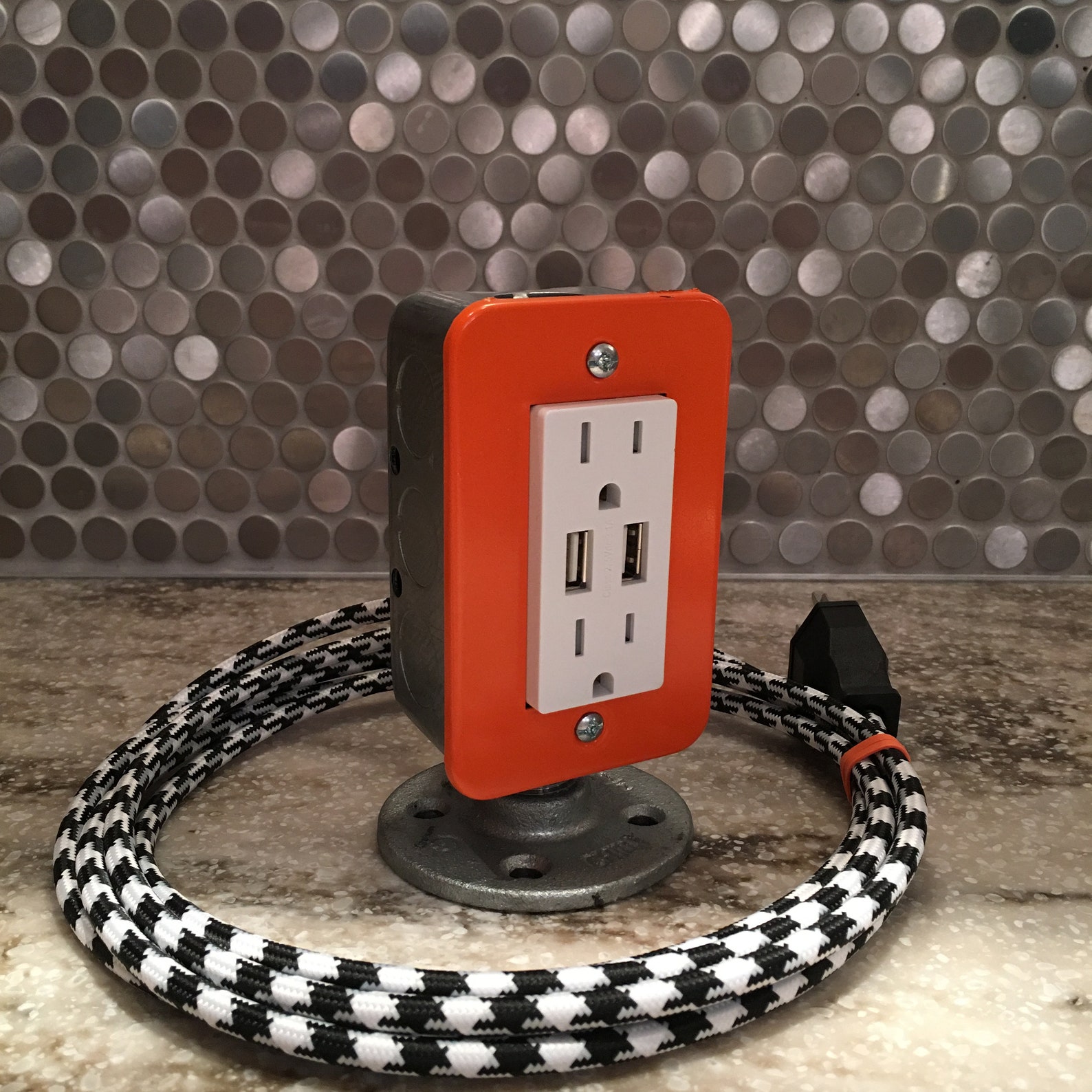 Orange USB Power Charging Station - Etsy