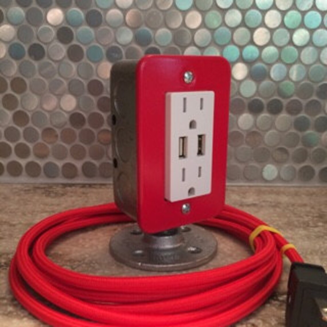 Red USB Power Charging Station - Etsy