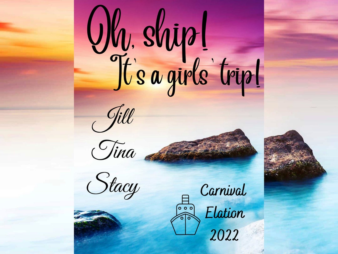 Personalized Girls' Trip Cruise Door Decoration (digital Download) - Etsy