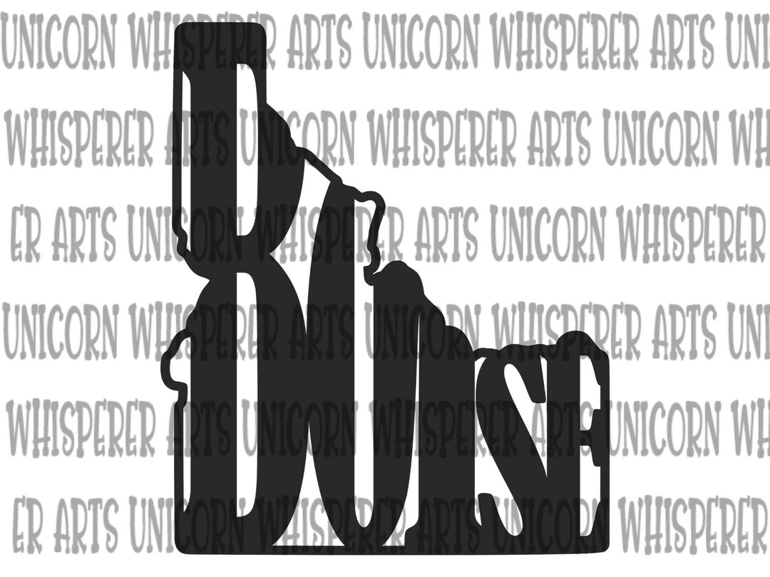 Boise Idaho Word Art State Outline: SVG, Cricut, Silhouette (digital ...