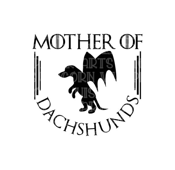 Mother of Dachshunds Dog Wiener Flying Dragon Medieval Funny | Etsy