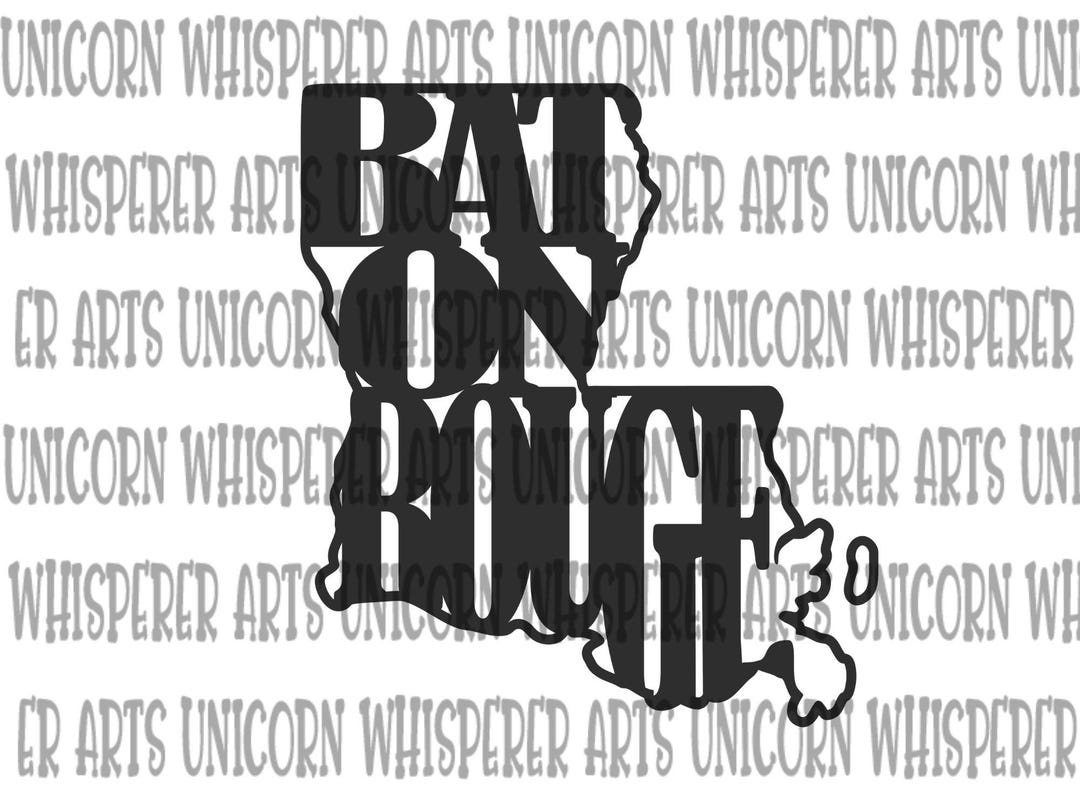 Baton Rouge Louisiana Word Art State Outline: SVG, Cricut, Silhouette ...