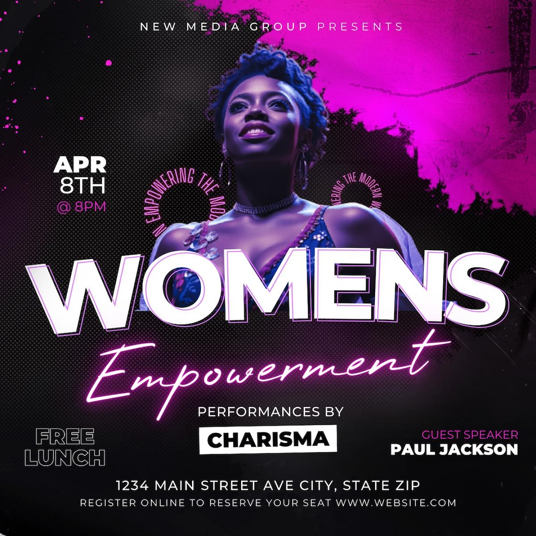 Women's Empowerment Flyer Template - Etsy