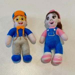 Ms Rachel, Blippi, Needle Felted Ms Rachel, Doll, Toddler Toy, Bluey ...