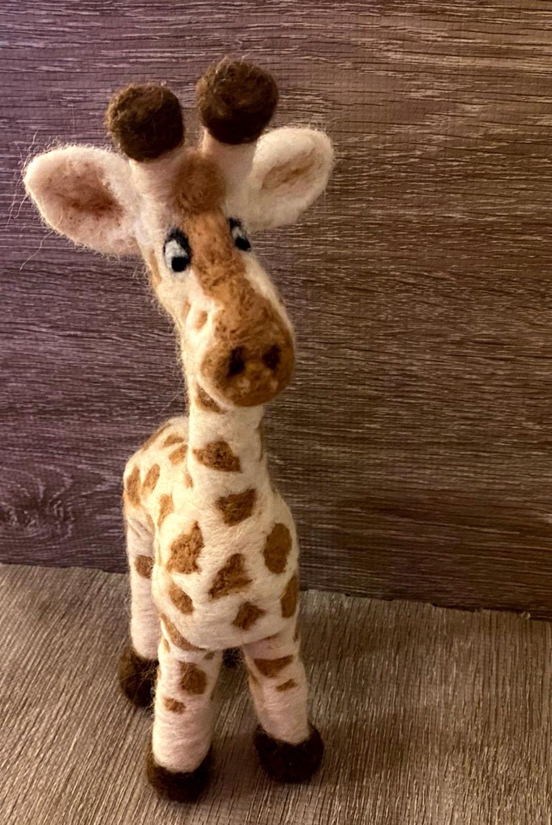 Needle Felted Giraffe: Handmade Wool Zoo Animal Decor - Etsy