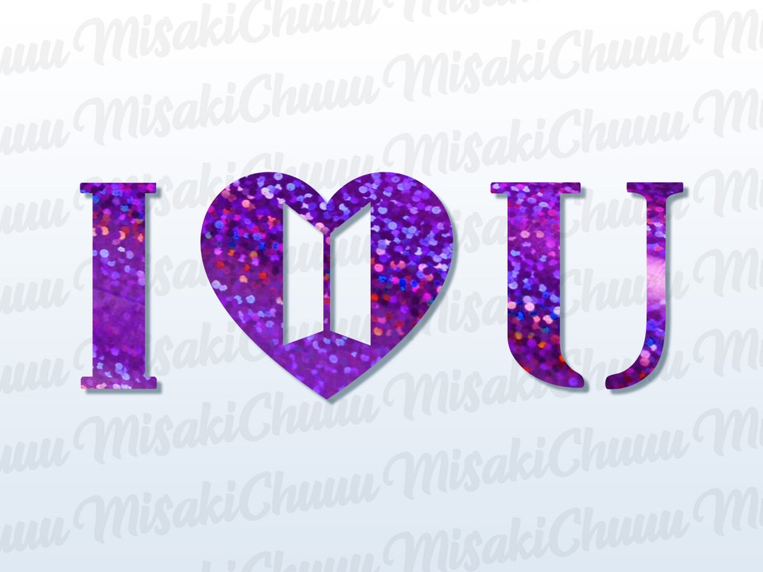 BTS - I Purple You | Borahae - Vinyl Sticker Decal for Cars, Windows ...