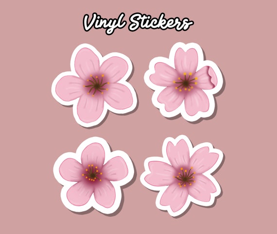 Cherry Blossoms Sakura Vinyl Stickers for Laptops Water - Etsy