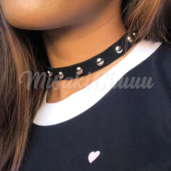 Studded Choker - Etsy