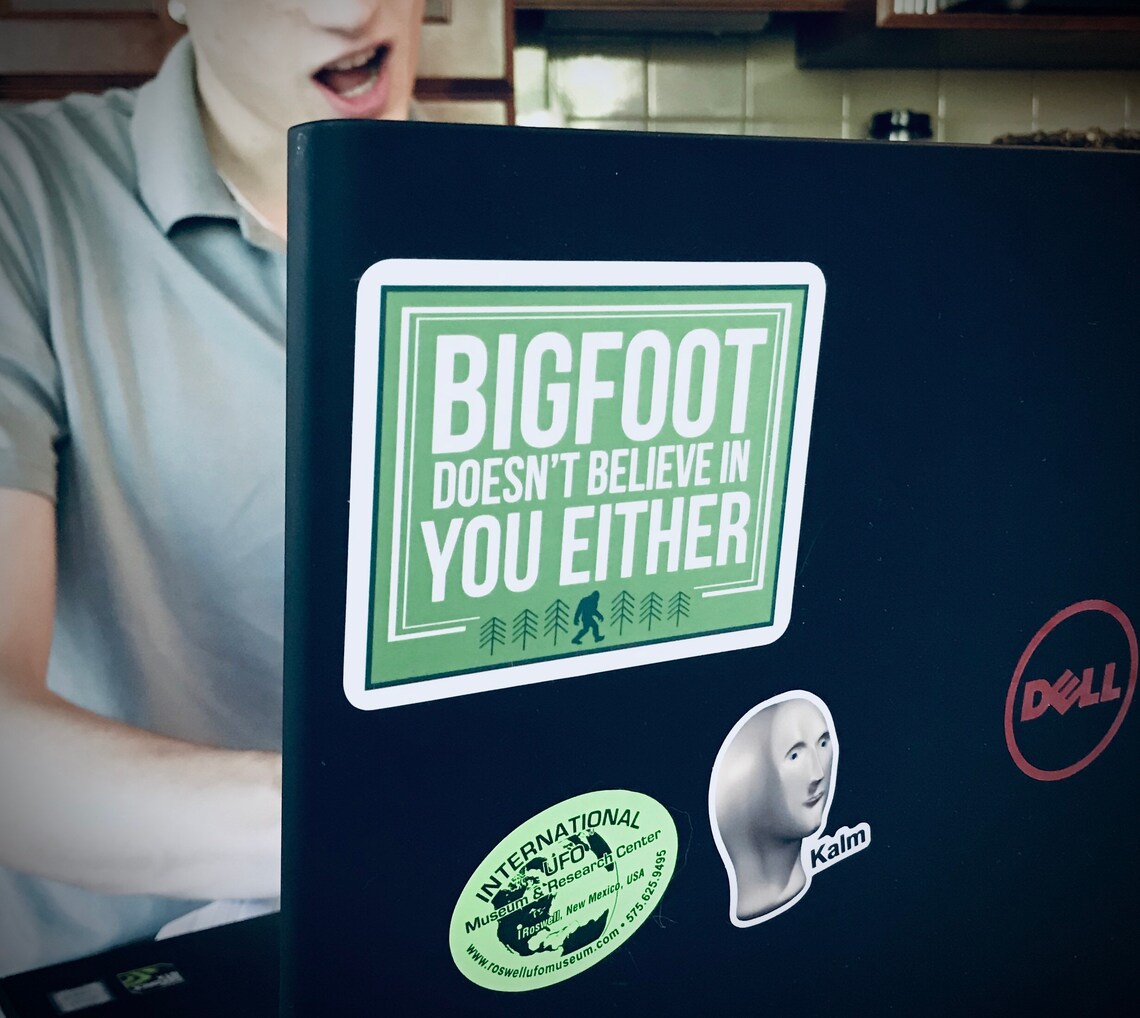 Kalm Meme Man Head Sticker - Etsy