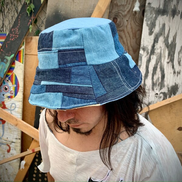 Denim Hat - Etsy