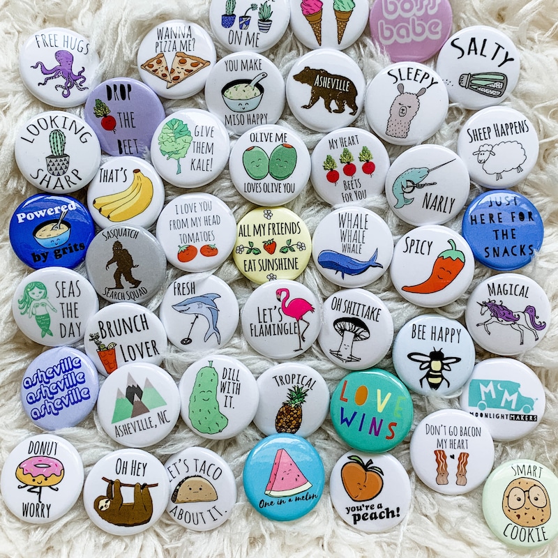 Funny Buttons - Etsy