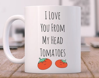 Love You From My Head Tomatoes Card - Etsy