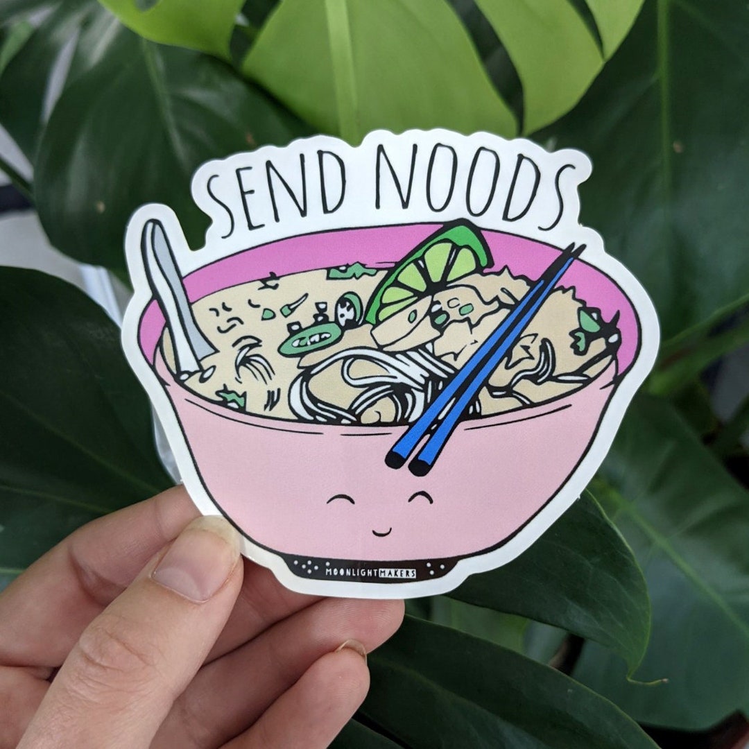 Send Noods, Bumper Sticker, Car Sticker, Vinyl, Bike Sticker ...