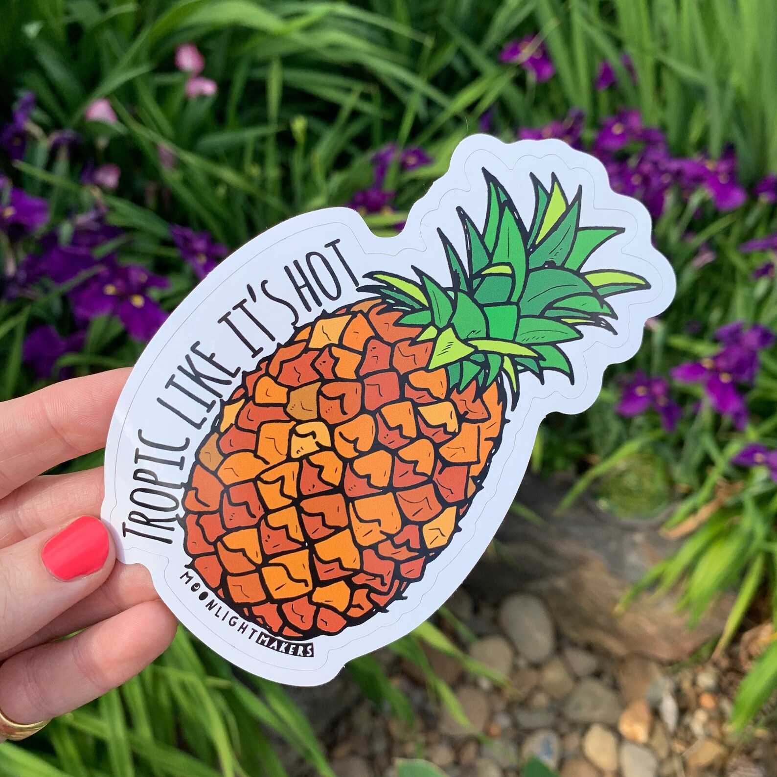 Pineapple Sticker Die Cut Sticker Car Sticker Vinyl Bike - Etsy